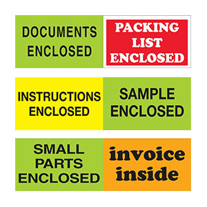 Enclosed" Labels
