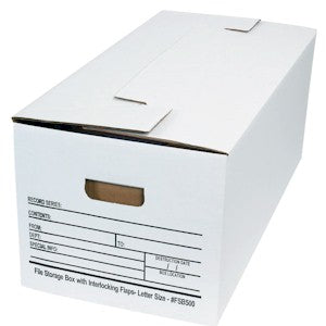 White File Storage Boxes