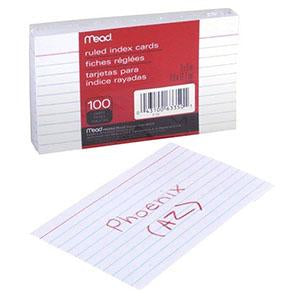 Index Cards