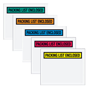 Packing List Enclosed Envelopes