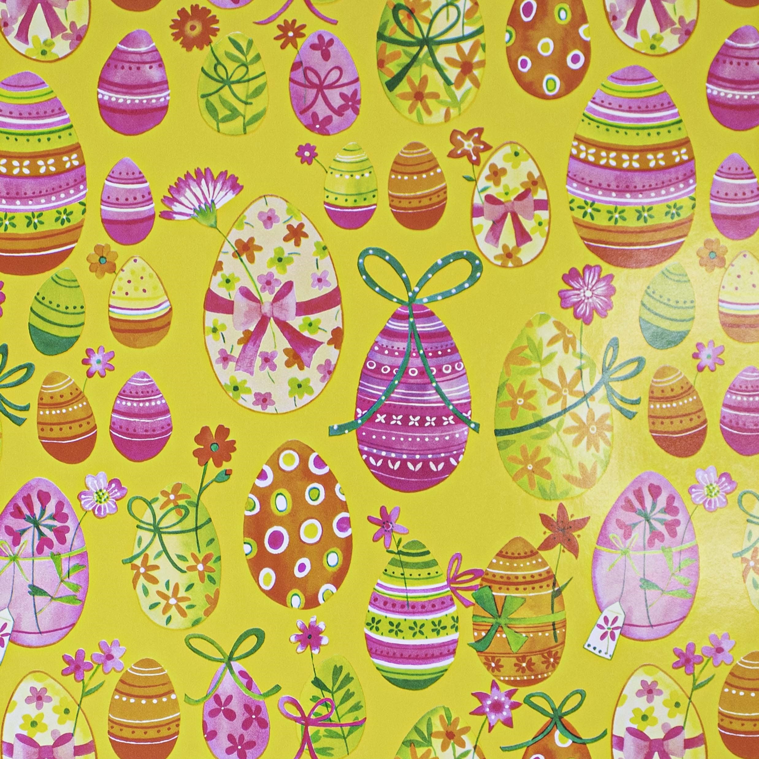 24" x 833 Feet Easter Eggs Full Ream Gift Wrap