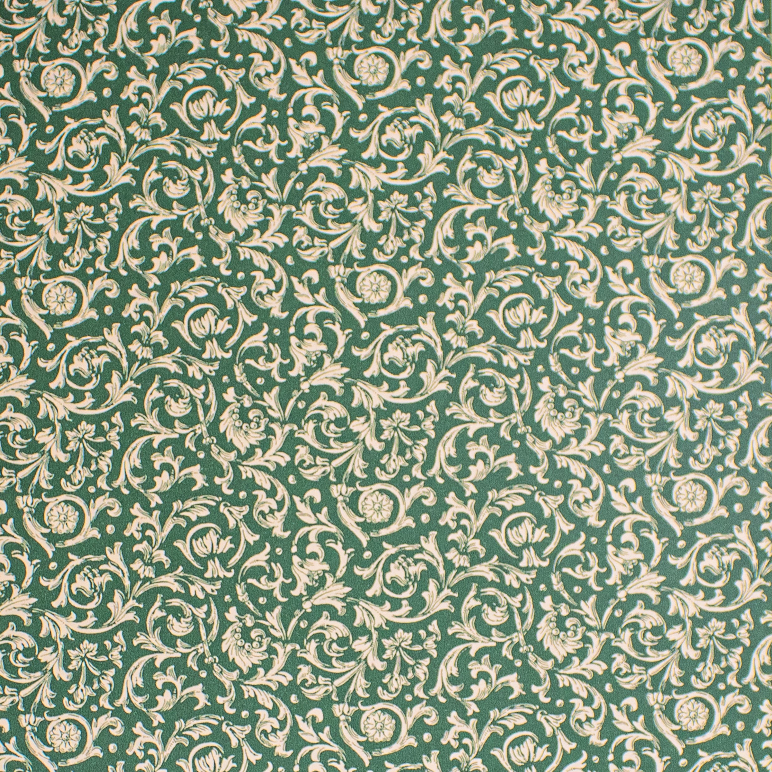 24" x 417 Feet Green Florentine Half Ream Gift Wrap