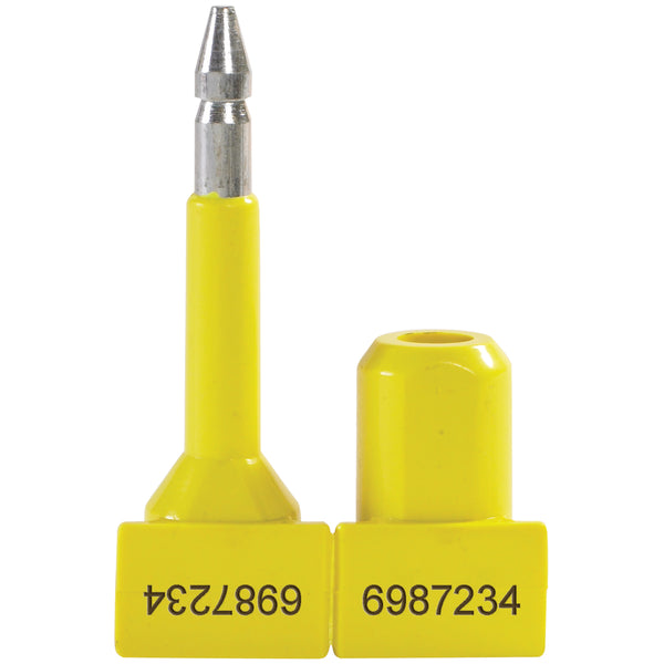1 1/4" Yellow SnapTracker Seals - PackagingSupplies.com