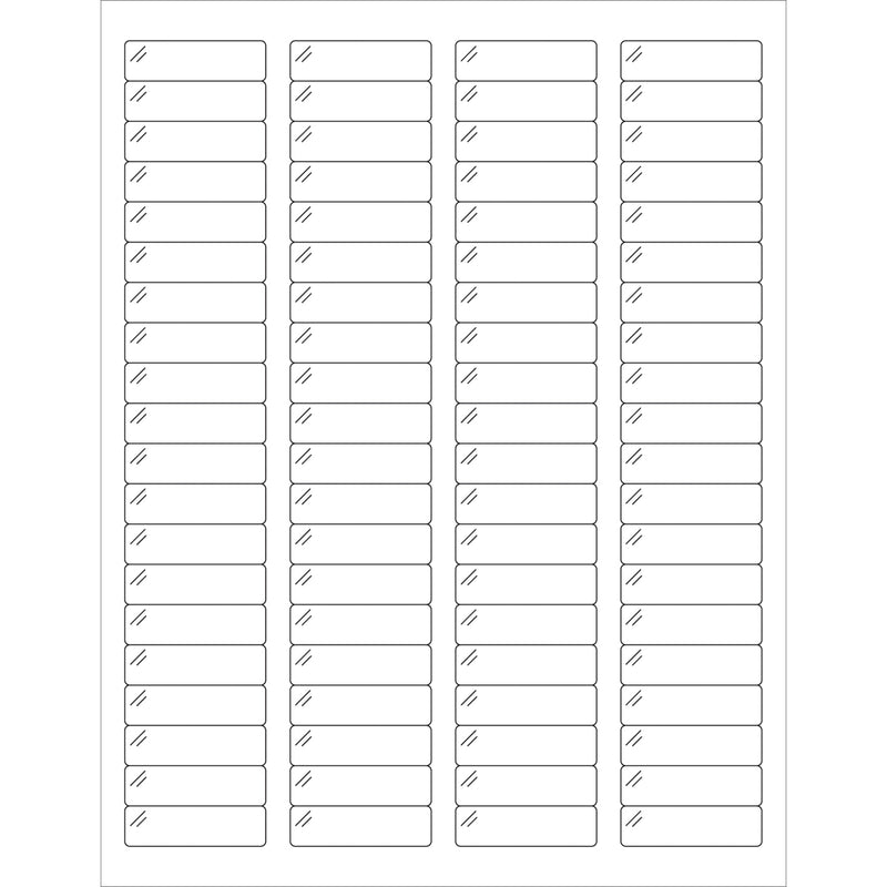 8 1/2 x 11" Crystal Clear Rectangle Laser Labels - PackagingSupplies.com