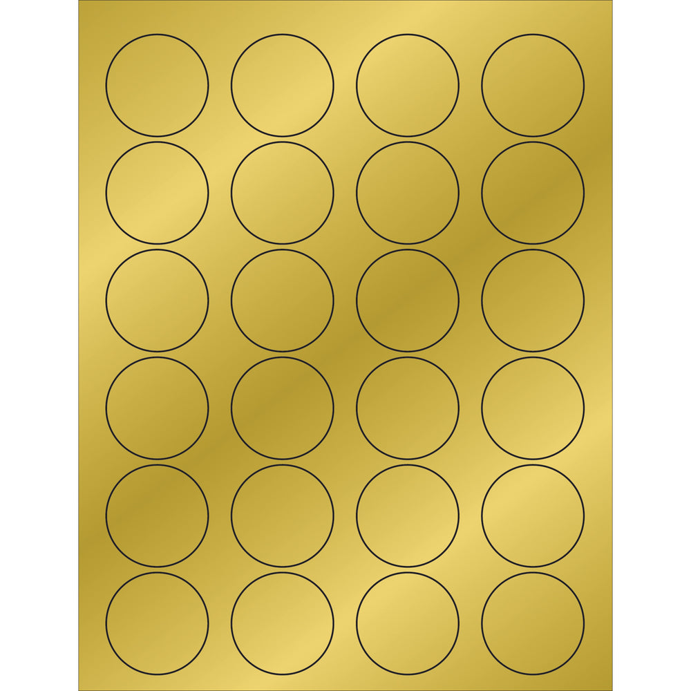 3/4" Silver Foil Circle Laser Labels - PackagingSupplies.com
