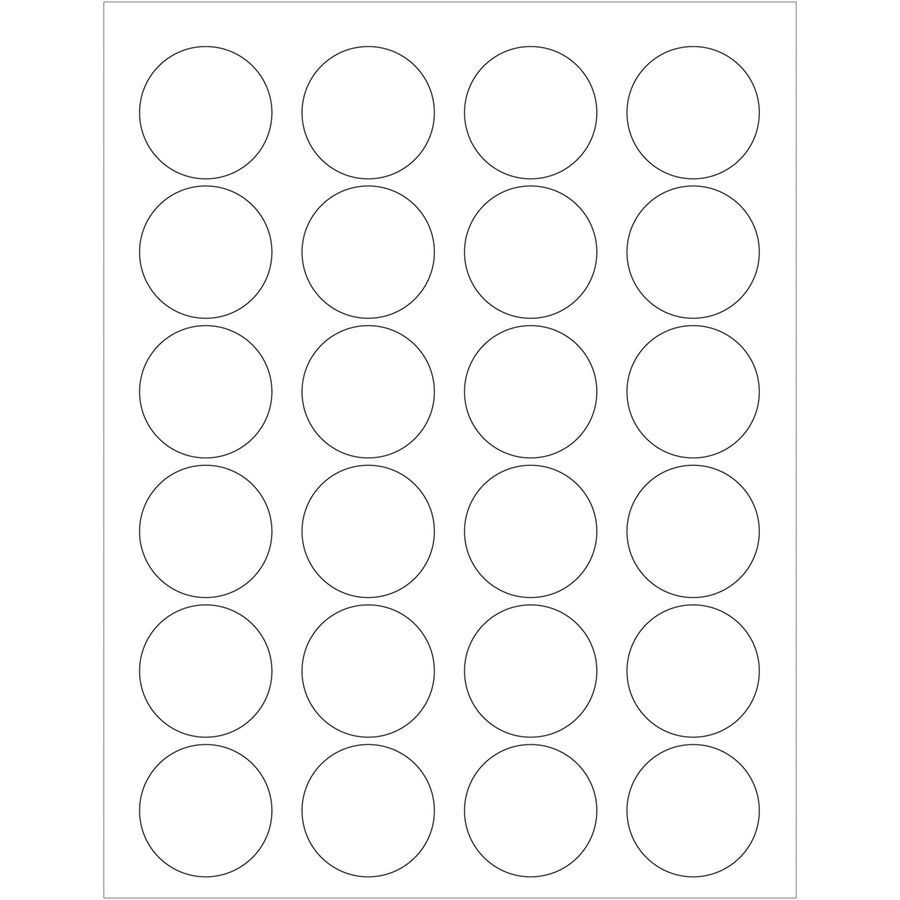 2" White Circle Laser Labels - PackagingSupplies.com