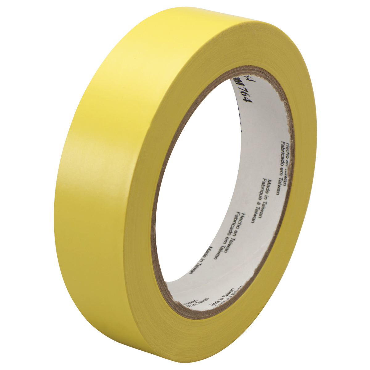 1" x 36 yds. Yellow 3M 764 Vinyl Tape 6/Case