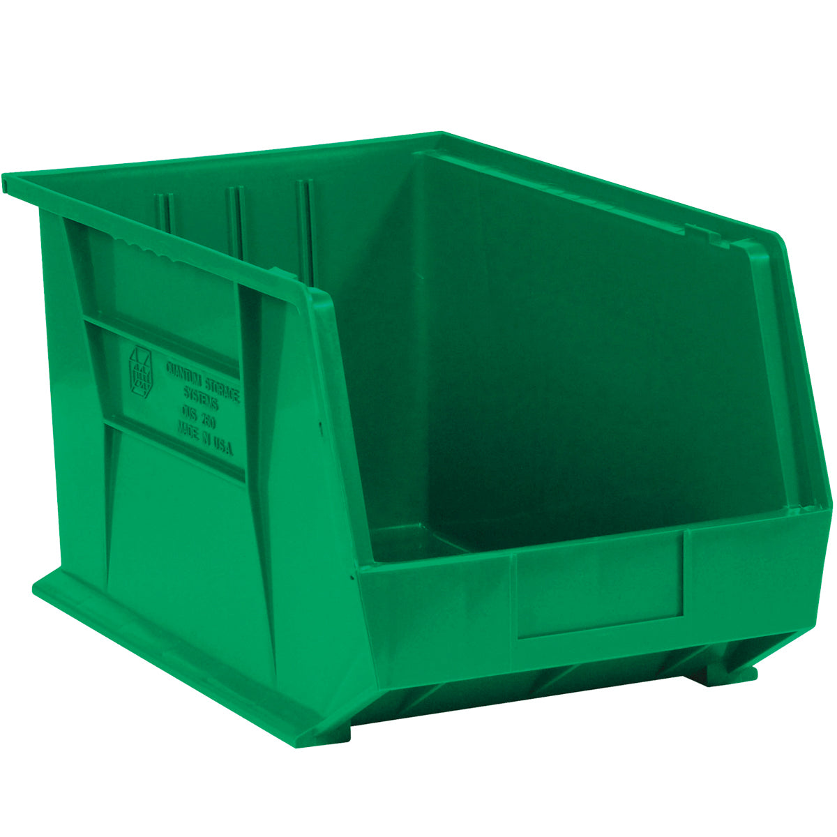 9 1/4 x 6 x 5 Green Plastic Bin Boxes