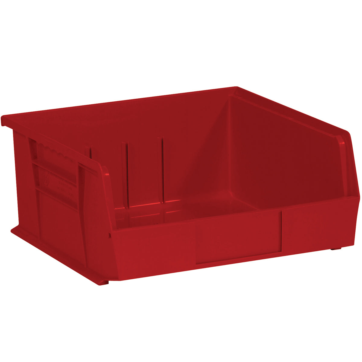 11 x 10 7/8 x 5 Red Plastic Bin Boxes