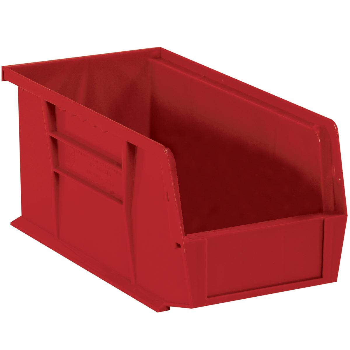 10 7/8 x 5 1/2 x 5 Red Plastic Bin Boxes