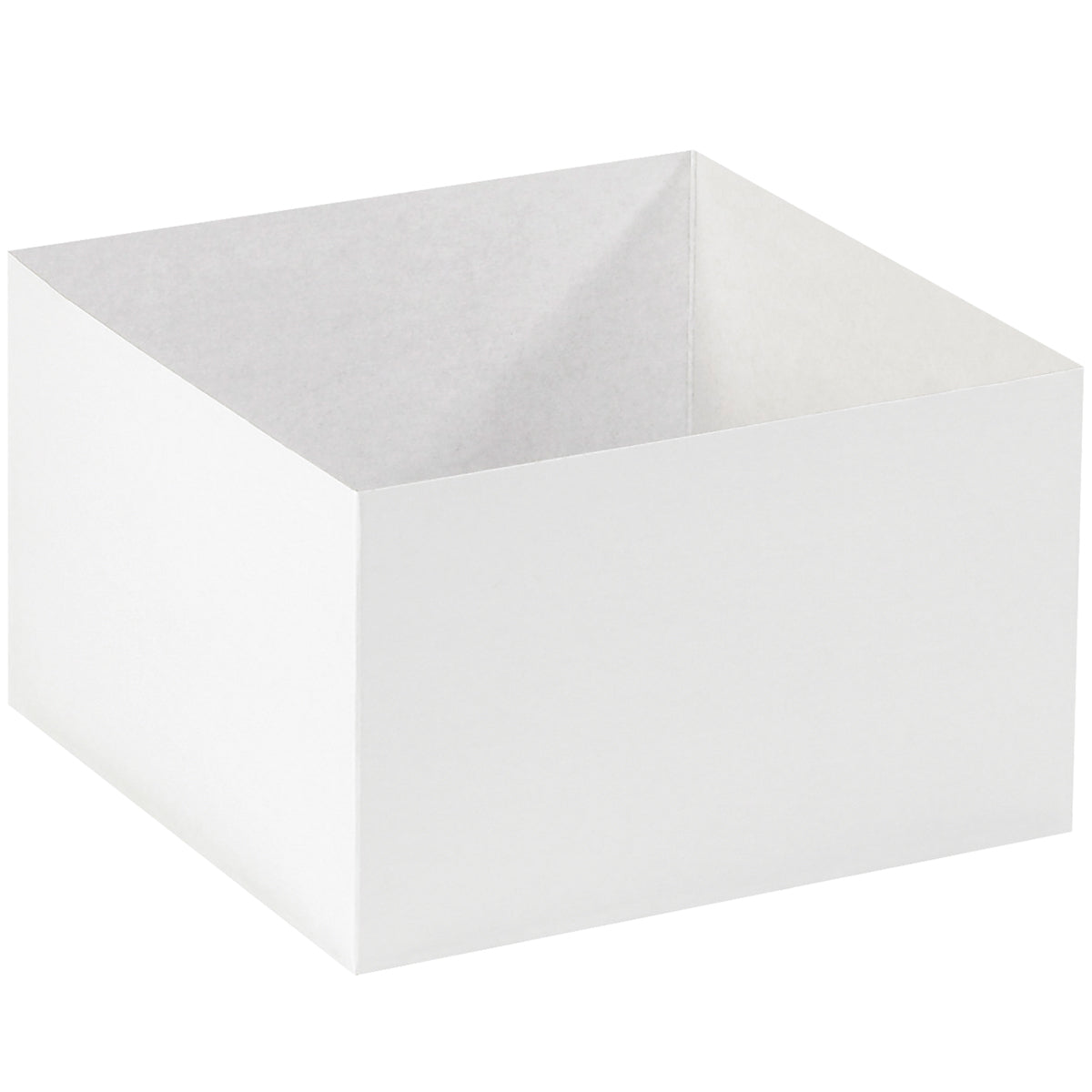 10 x 10 x 6 White Deluxe Gift Box Bottoms