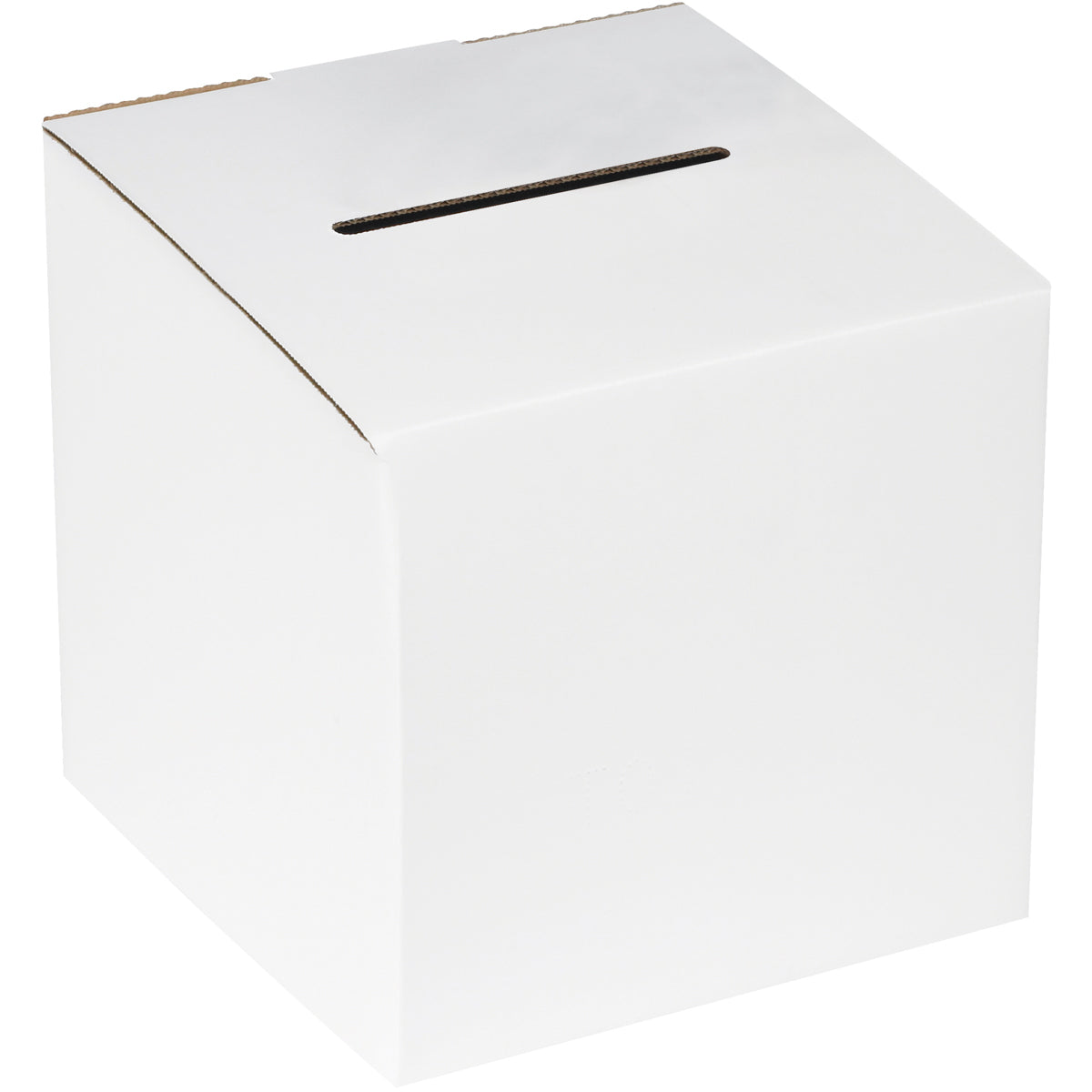 10 x 10 x 9-10 White Ballot Box