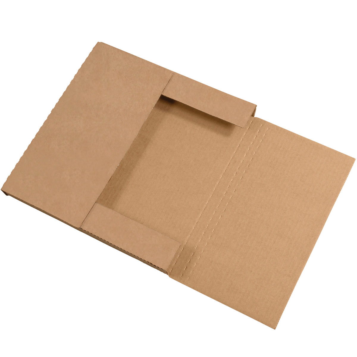 12 1/2 x 12 1/2 x 1 Kraft Easy-Fold Mailers