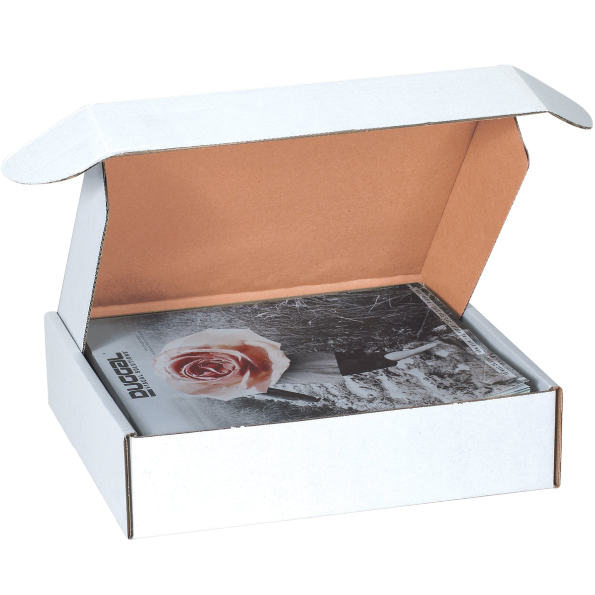 12 x 12 x 3 White Deluxe Literature Mailers