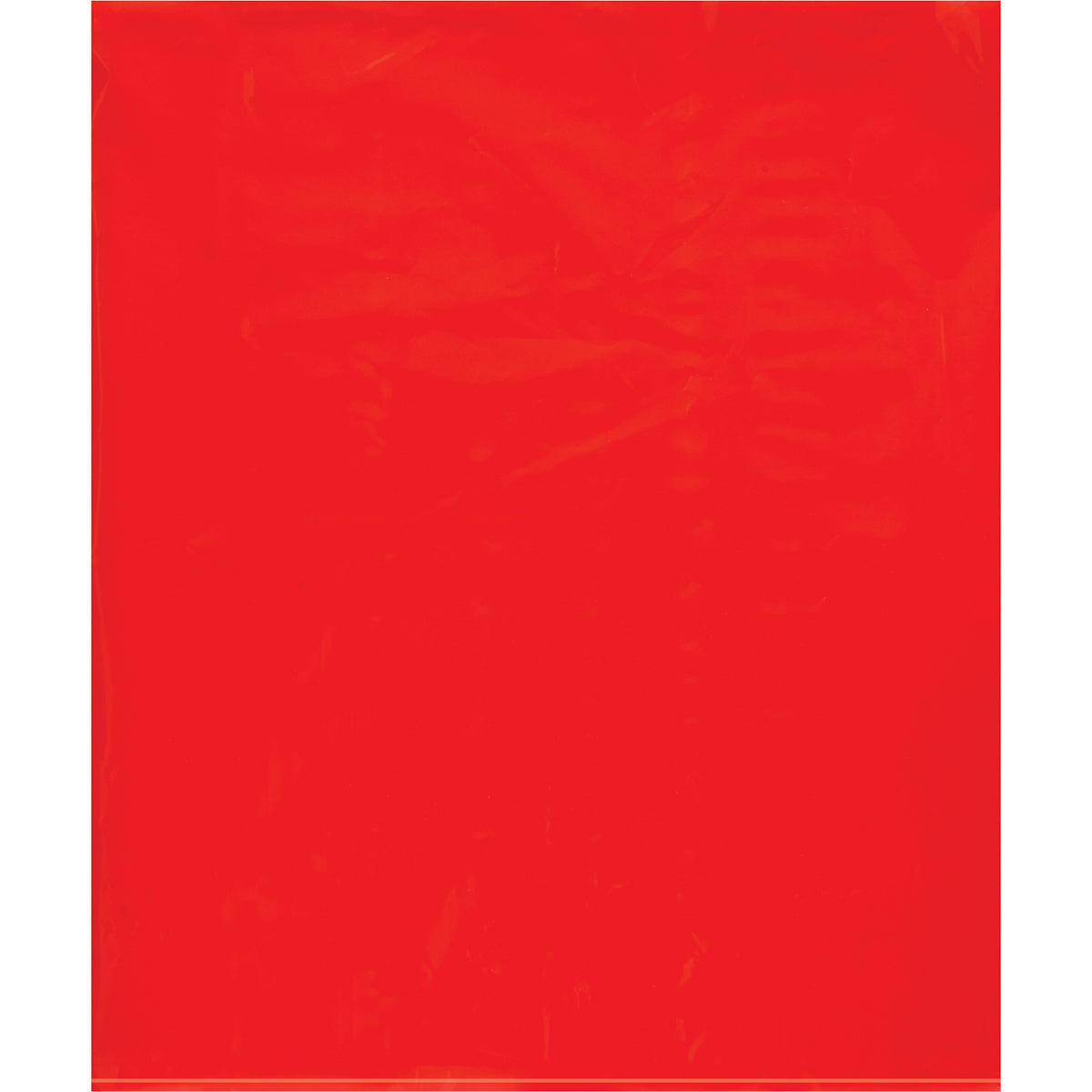 15 x 18" 2 Mil Red Flat Poly Bags