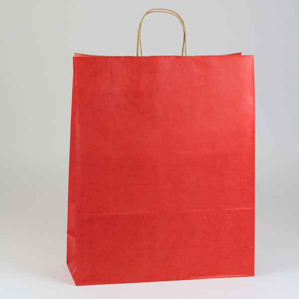 16 x 6 x 19 1/4 Red Shopping Bags w/ Handles