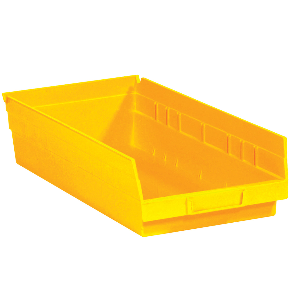 17 7/8 x 8 3/8 x 4 Yellow Plastic Shelf Bin Boxes