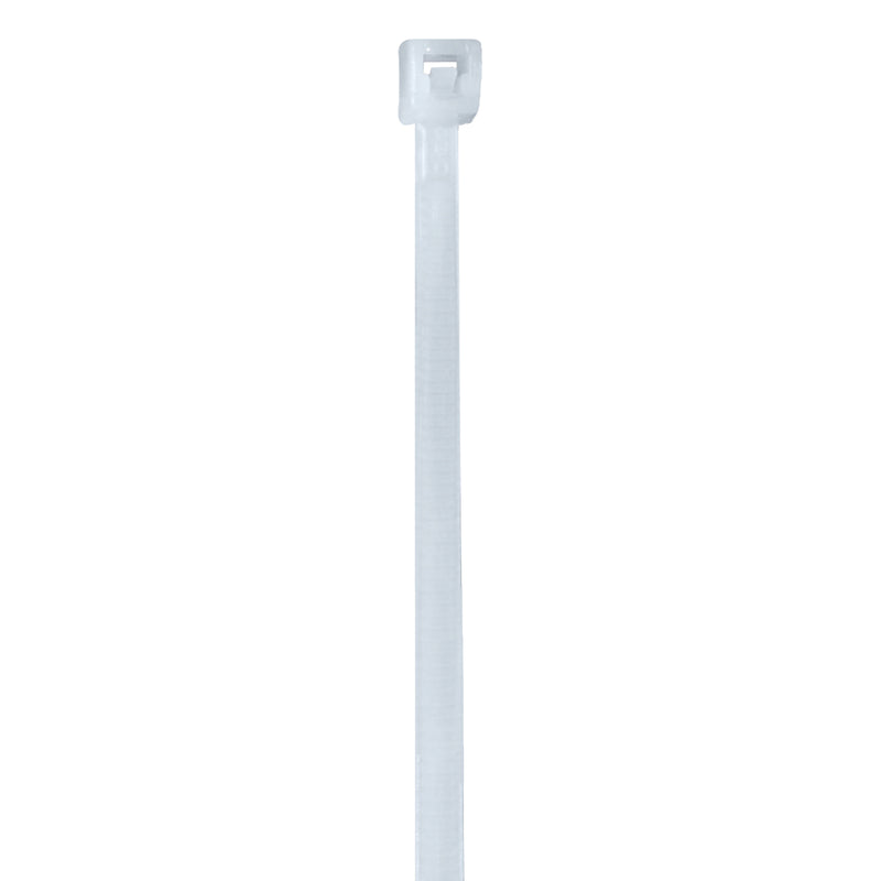 21" (50 lb Tensile) Clear Nylon Cable Ties - PackagingSupplies.com