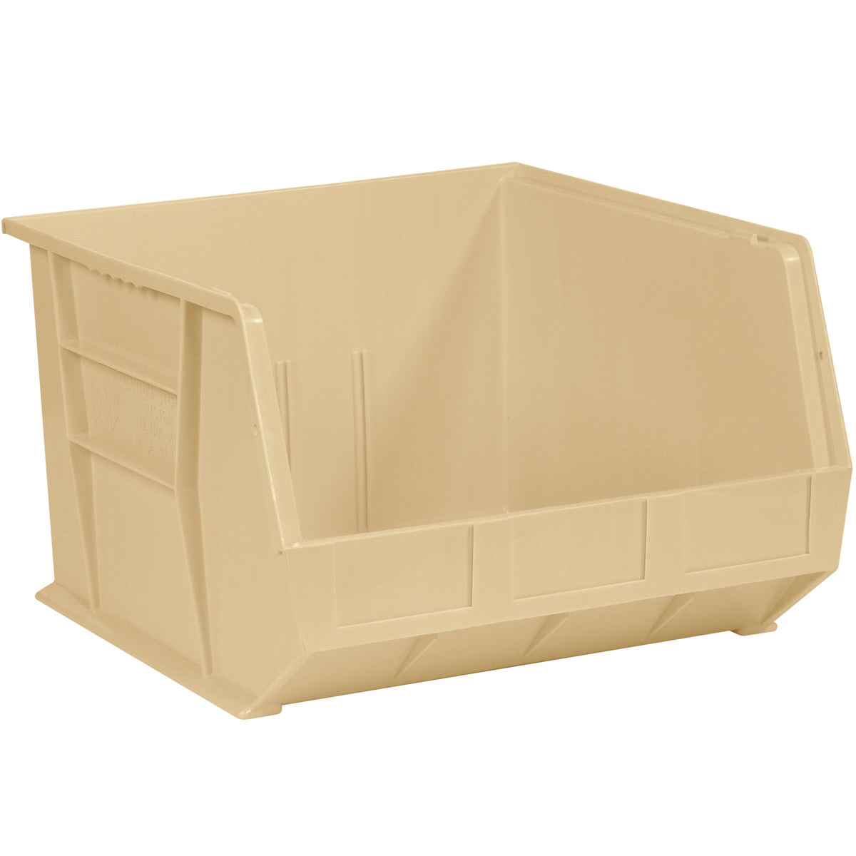18 x 16 1/2 x 11 Ivory Plastic Bin Boxes