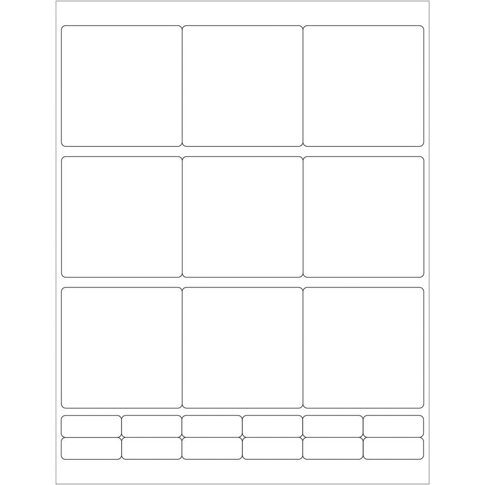 4 x 6" Glossy White Rectangle Laser Labels - PackagingSupplies.com