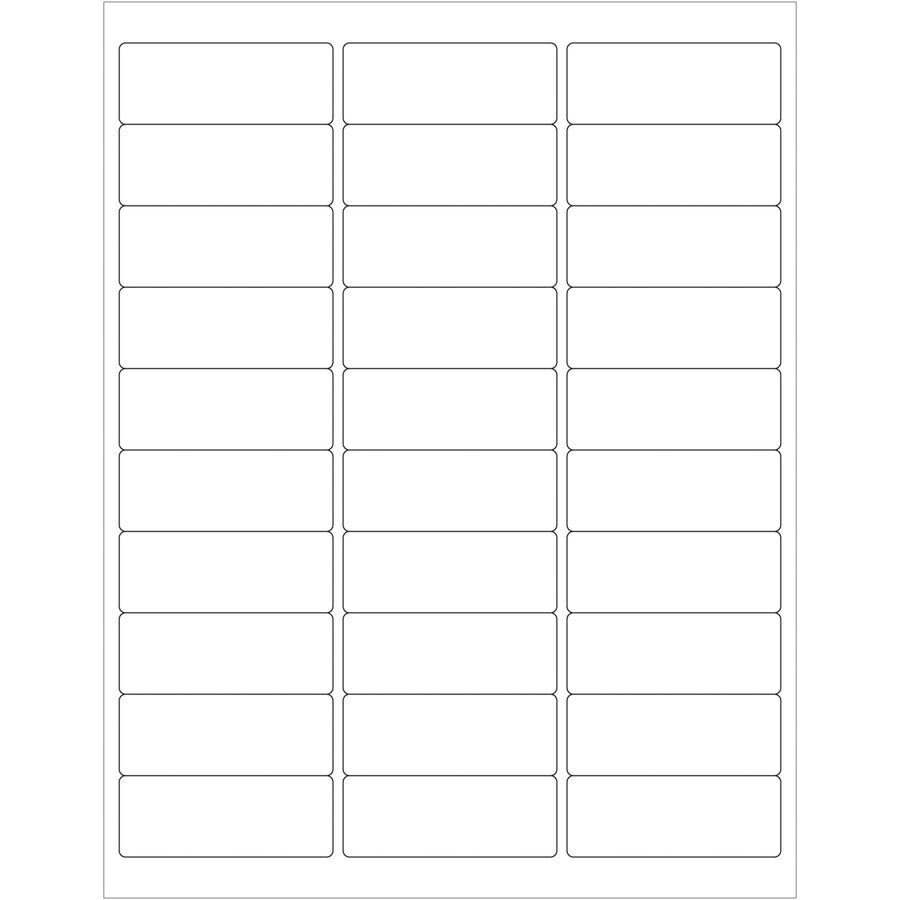 8 1/2 x 11" Weather-Resistant Laser Labels - PackagingSupplies.com