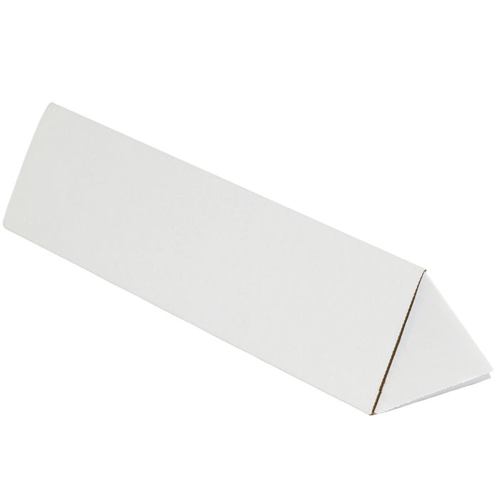 3 x 30 1/4 Triangular White Corrugated Mailing Tube - PackagingSupplies.com