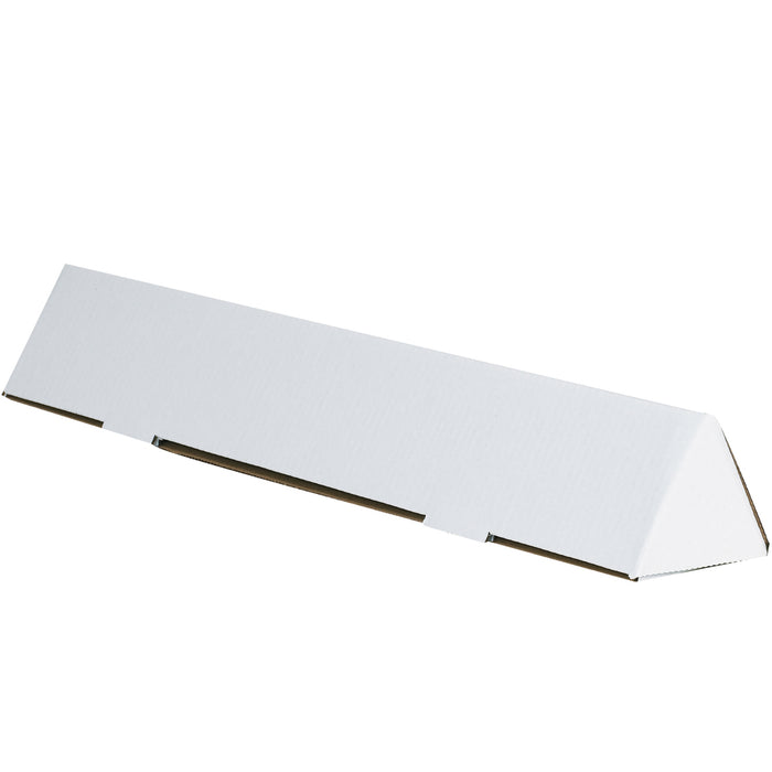 2 x 18 1/4 Triangular White Corrugated Mailing Tube - PackagingSupplies.com