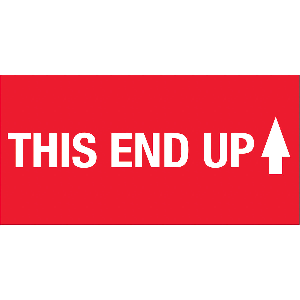 2 x 4" - "This End Up" (High Gloss) Labels 500/Roll