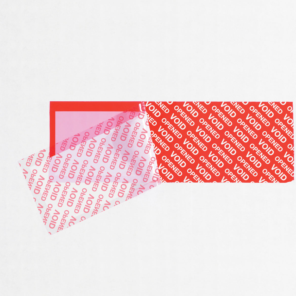 2" x 5 3/4" Red Security Strips on a Roll