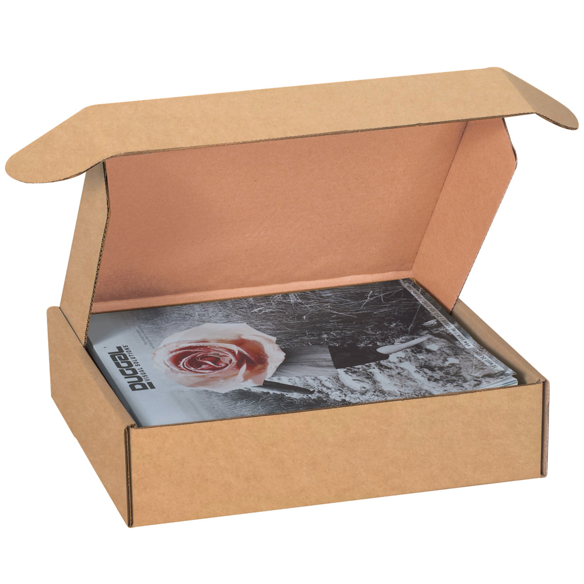 22 x 18 x 2 3/4 Brown Corrugated Deluxe Literature Mailers