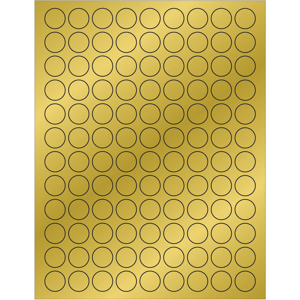 3/4" Silver Foil Circle Laser Labels - PackagingSupplies.com