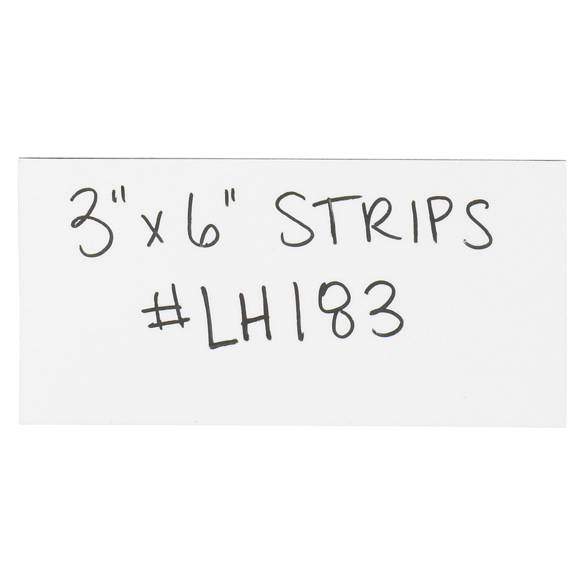 3 x 6 White Warehouse Labels - Magnetic Strips
