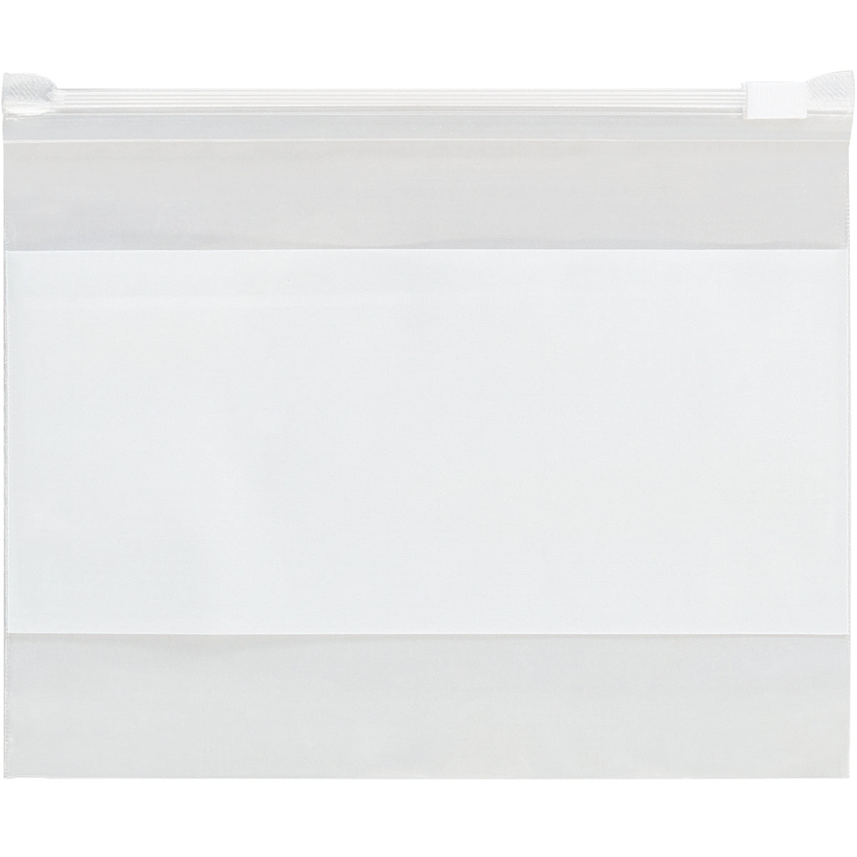 6 x 9" 3 Mil Slider Grip Reclosable Poly Bags w/ White Block