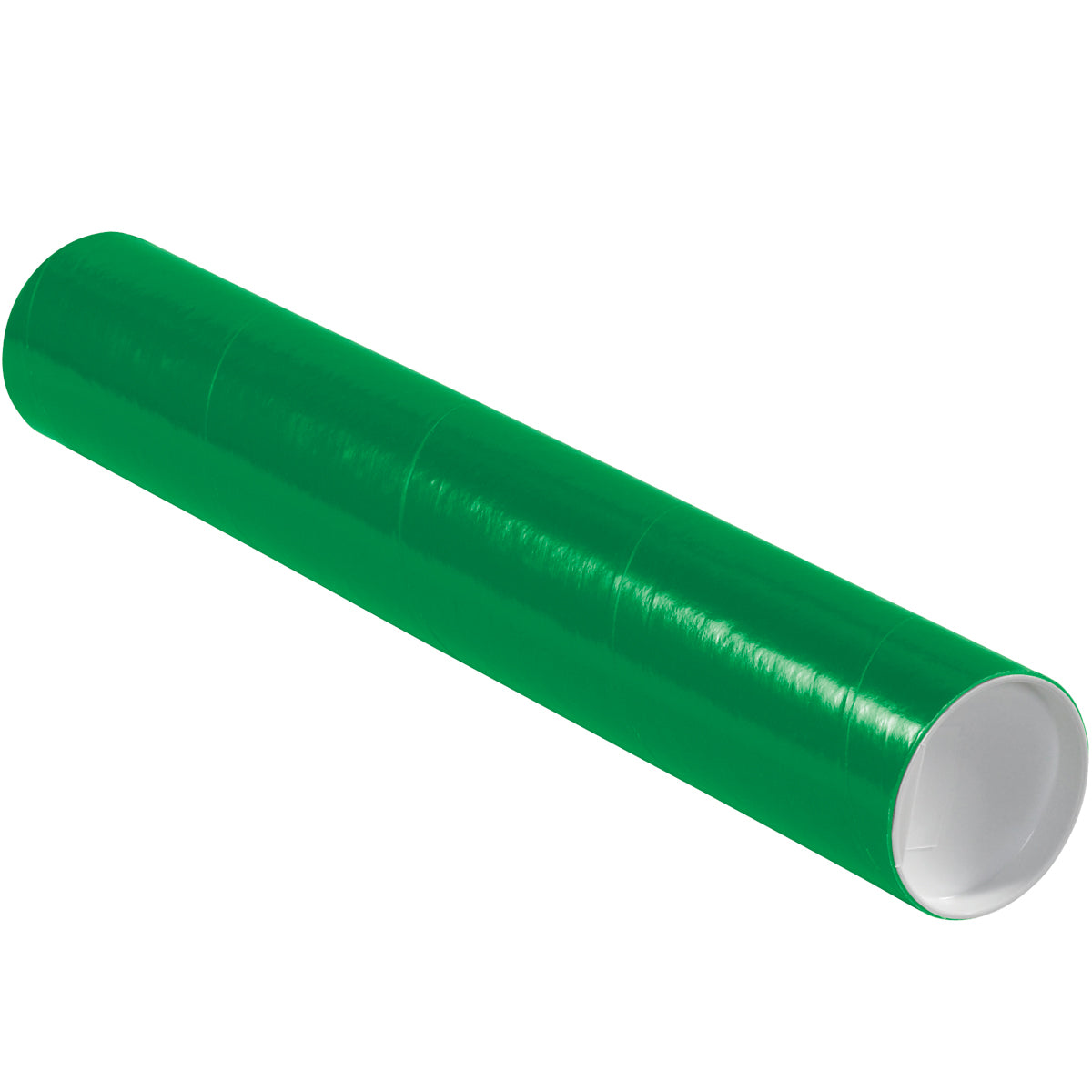 3 x 18 Green Mailing Tubes With End Caps .070 Gauge