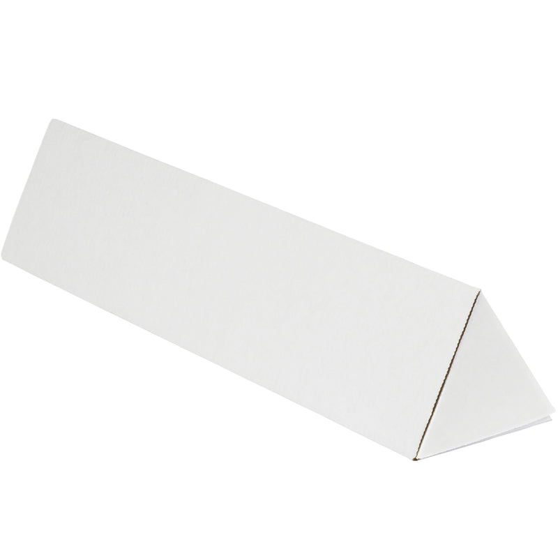 3 x 30 1/4 Triangular White Corrugated Mailing Tube - PackagingSupplies.com