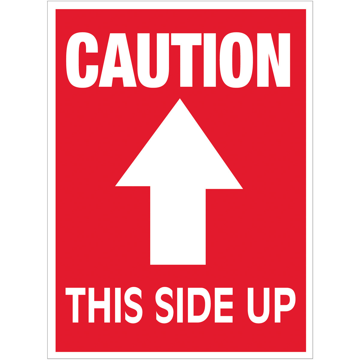 Caution (Arrow) This Side Up Labels (3 x 4) 500/Roll