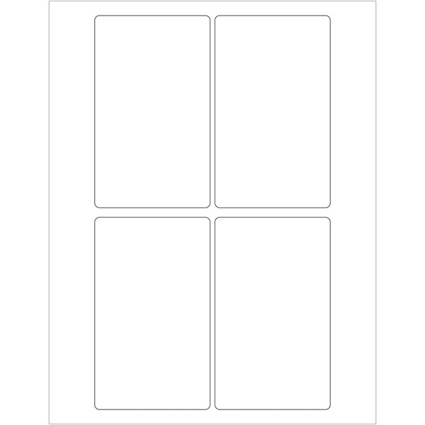 1 3/4 x 1/2" Weather-Resistant Laser Labels - PackagingSupplies.com