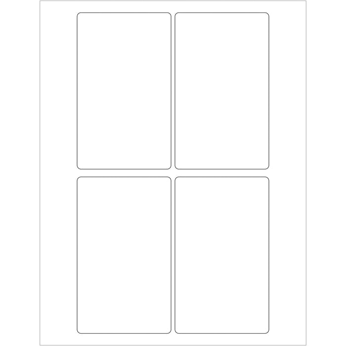 1 3/4 x 1/2" Weather-Resistant Laser Labels - PackagingSupplies.com