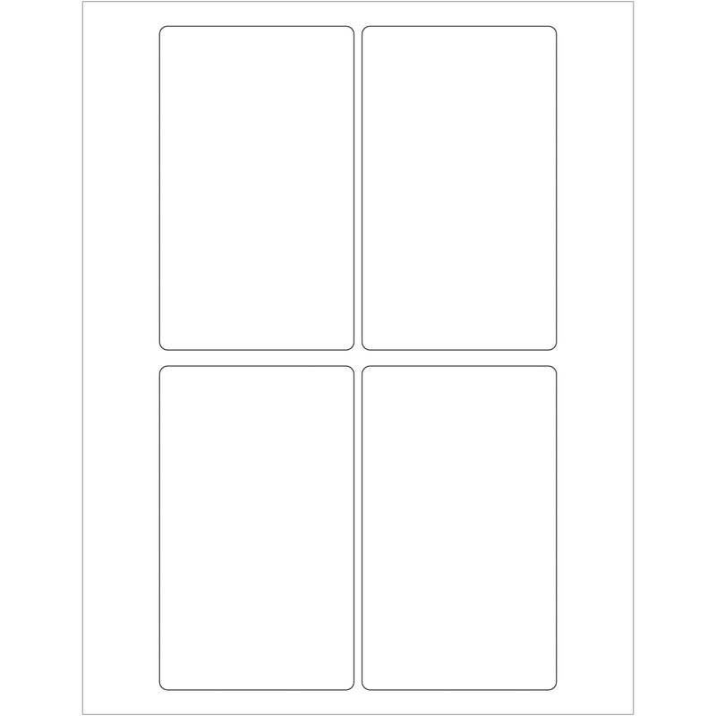 1 3/4 x 1/2" Weather-Resistant Laser Labels - PackagingSupplies.com