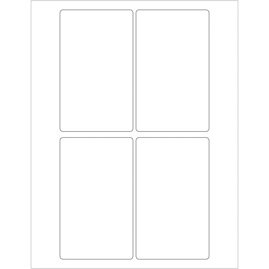 1 3/4 x 1/2" Weather-Resistant Laser Labels - PackagingSupplies.com