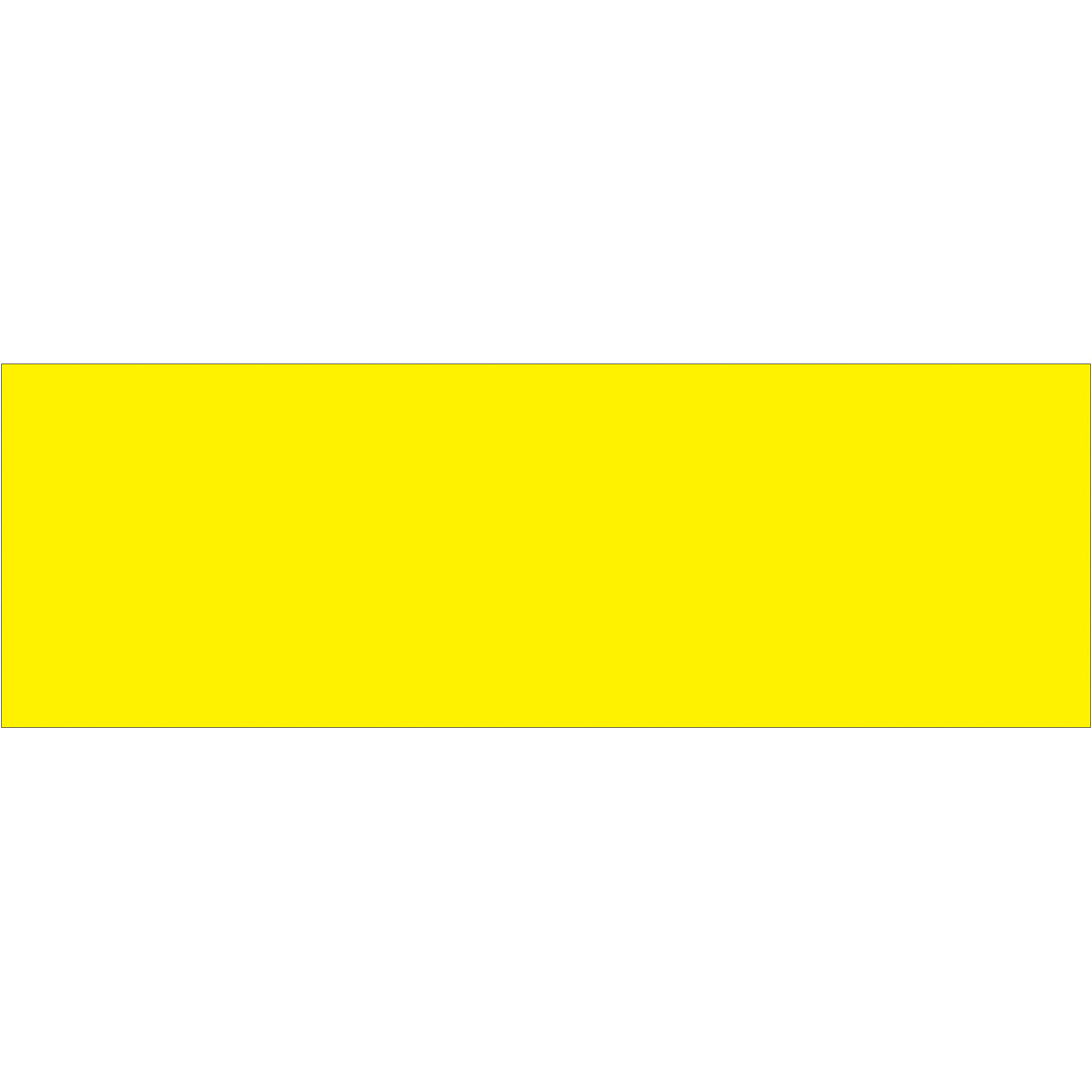 3 x 9" Fluorescent Yellow Inventory Rectangle Labels 250/Roll