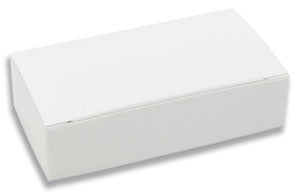 4 1/2 x 2 5/16 x 1 1/8 (1/4 lb.) White Candy Box - 1 Piece