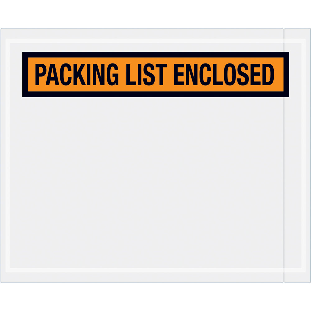 4-1/2 x 5-1/2 Packing List Enclosed Envelopes (Panel Face) - YELLOW ...