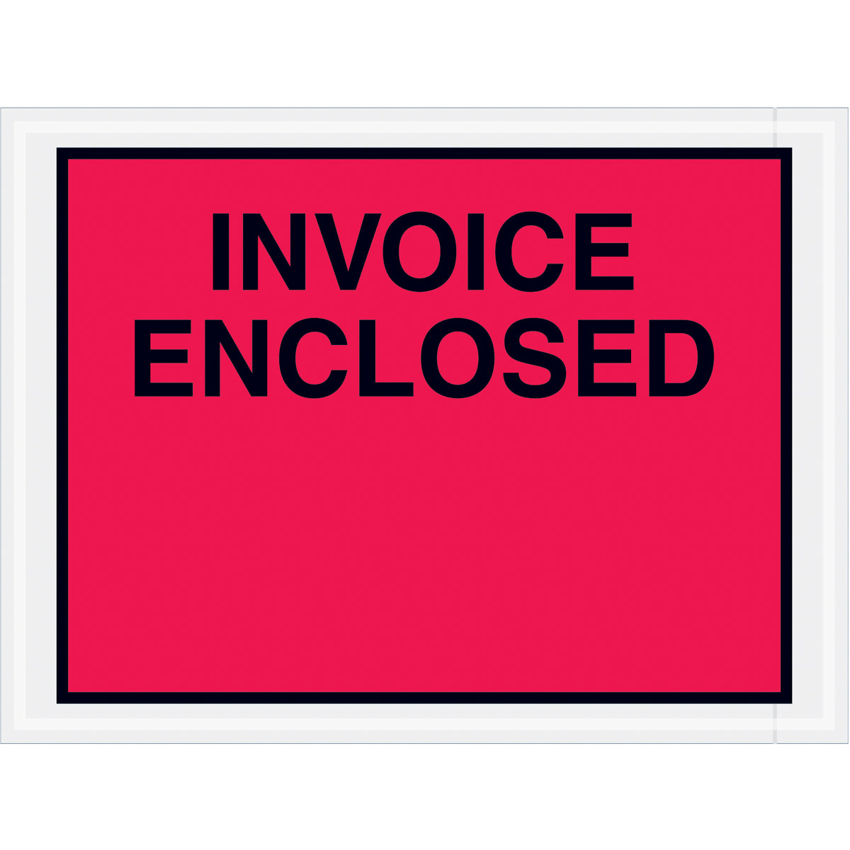 4-1/2 x 6 RED Invoice Enclosed Envelopes (Full Face)