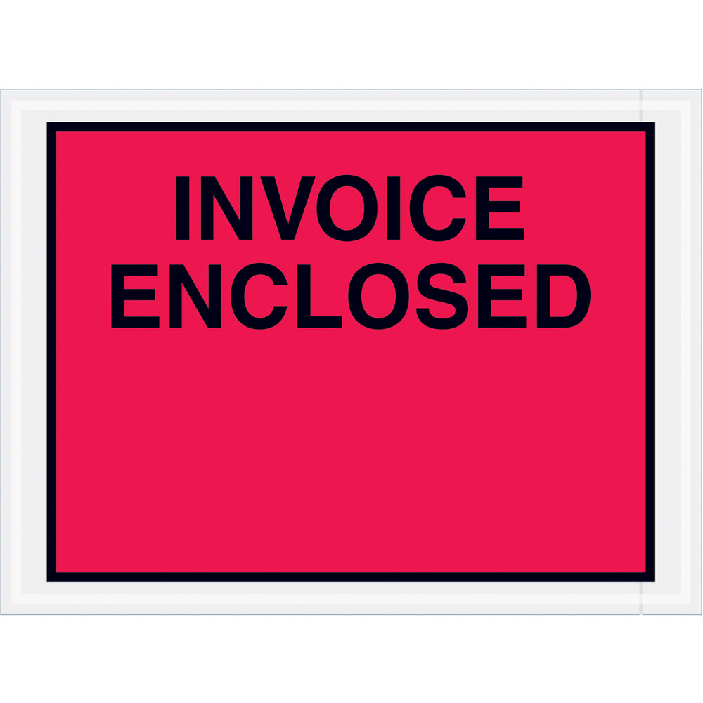 4-1/2 x 6 Invoice Enclosed Envelopes (Panel Face Script) - ORANGE ...