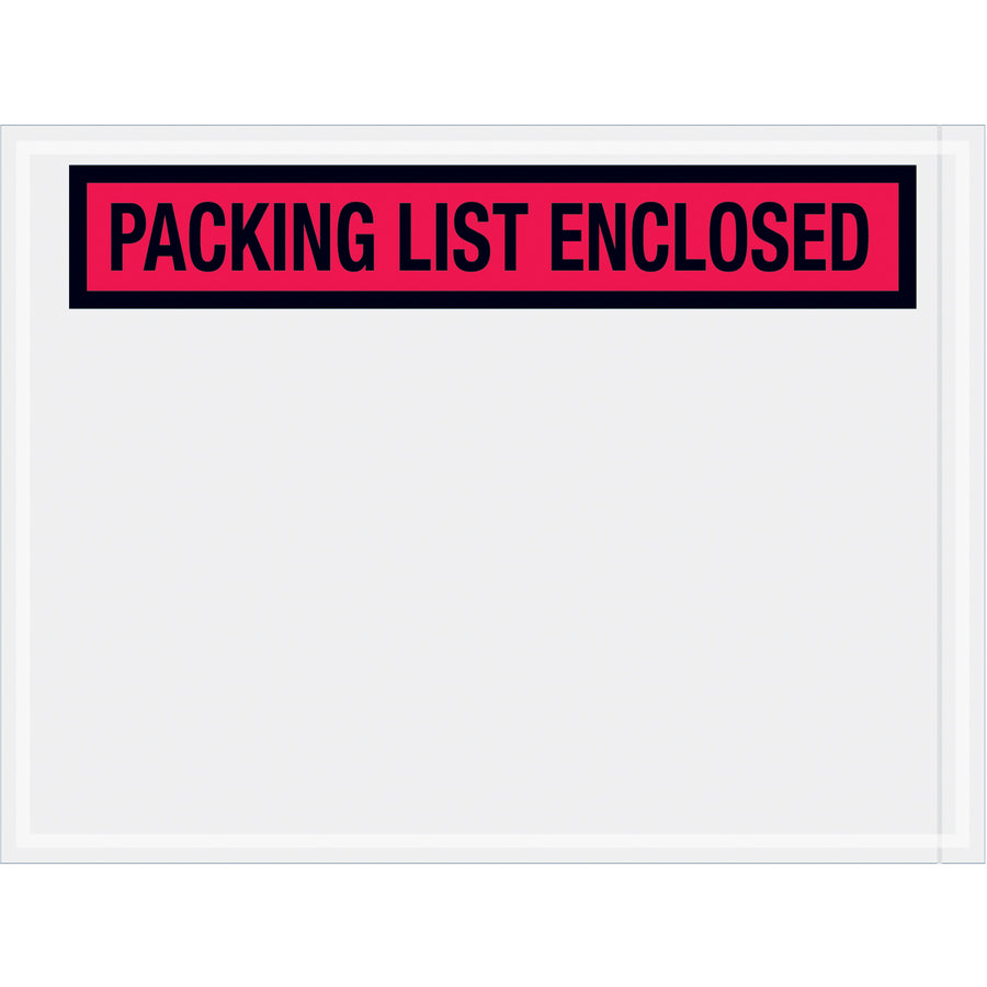 4-1/2 x 5-1/2 Packing List Enclosed Envelopes (Panel Face) - YELLOW ...