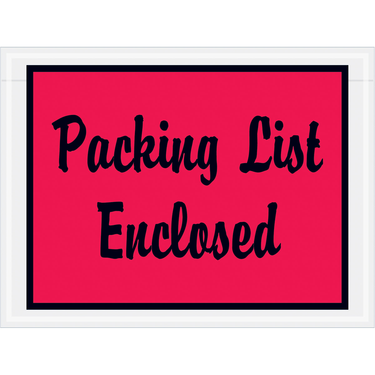 4-1/2 x 6 Packing List Envelopes (Full Face Script) - RED