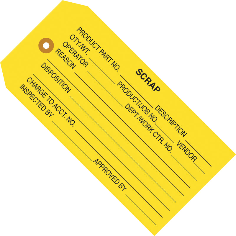 4 3/4 x 2 3/8 - "Inspected" Inspection Tags - Pre-Strung ...