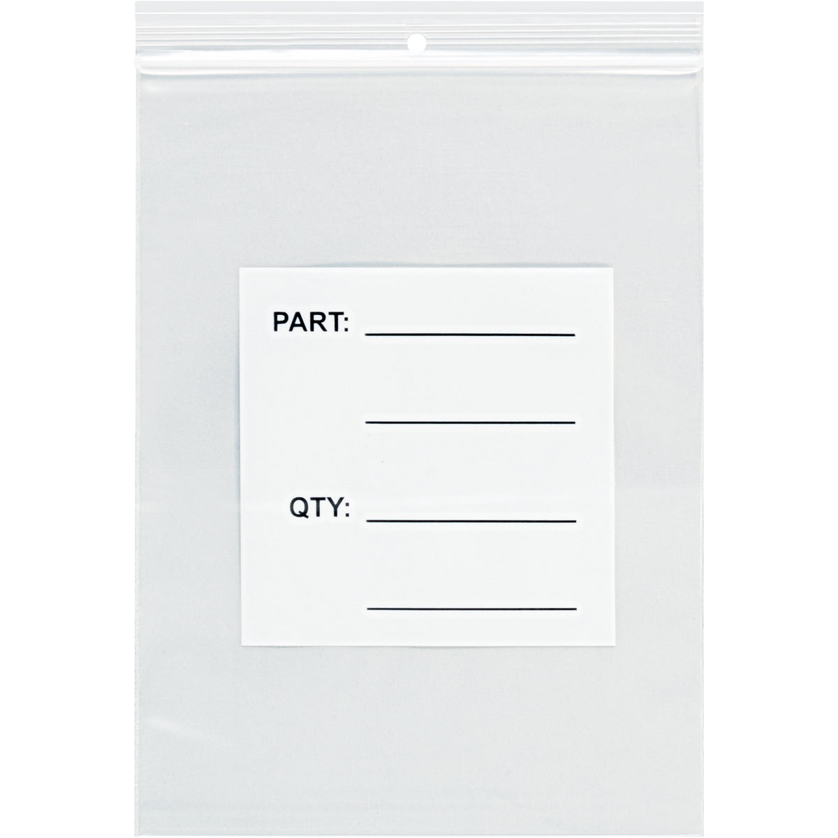 8 x 10" 4 Mil Parts Bags with Hang Holes