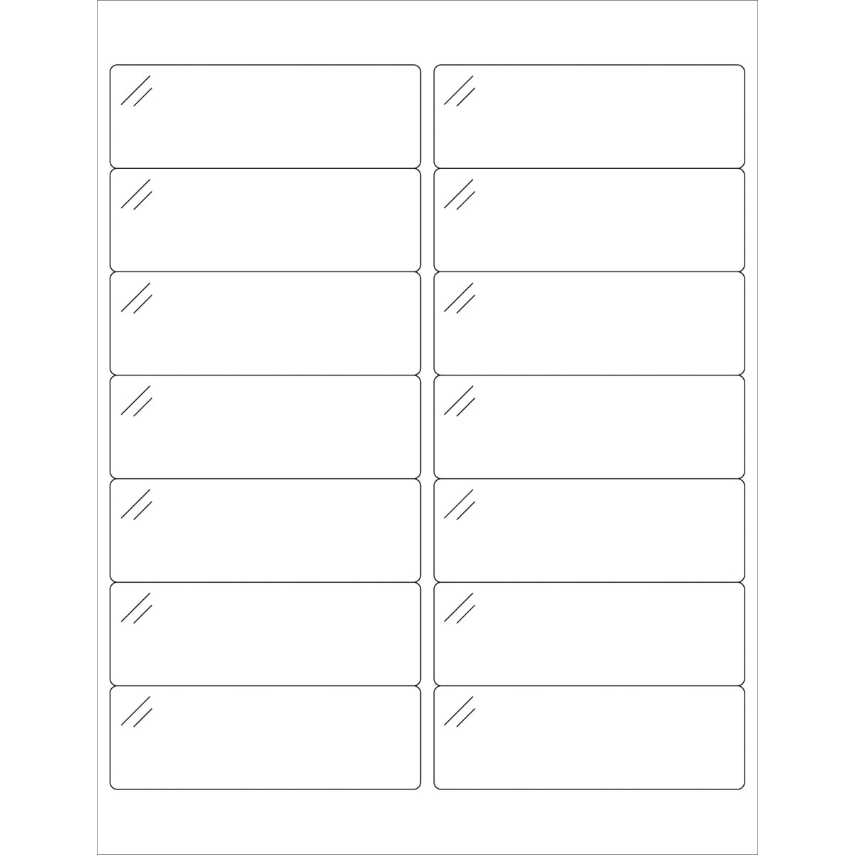 4 x 1 1/3" Crystal Clear Rectangle Laser Labels